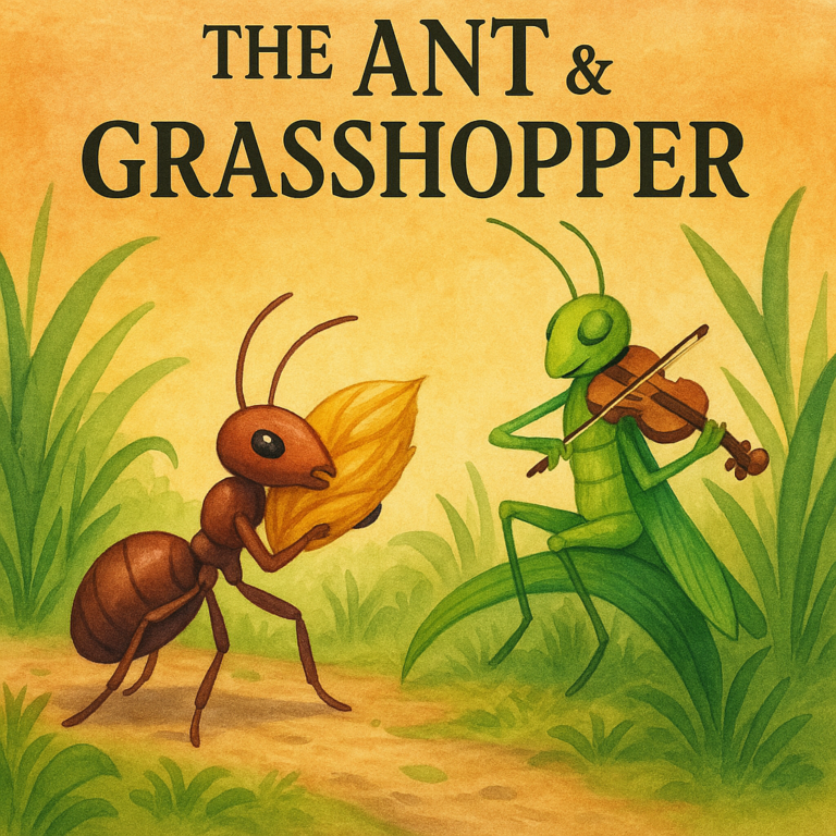 The Ant & the Grasshopper: Moral Stories for Kids to Learn